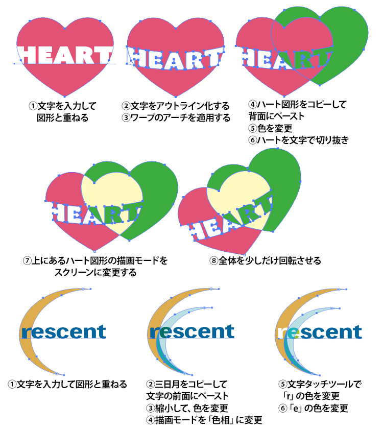 Illustratorで簡単な練習ロゴ作成方法（初心者が初めて作る図形＆文字ロゴ）│CGDOOR #簡単ロゴ