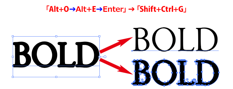 Illustratorで細い書式の文字を太くする方法│CGDOOR